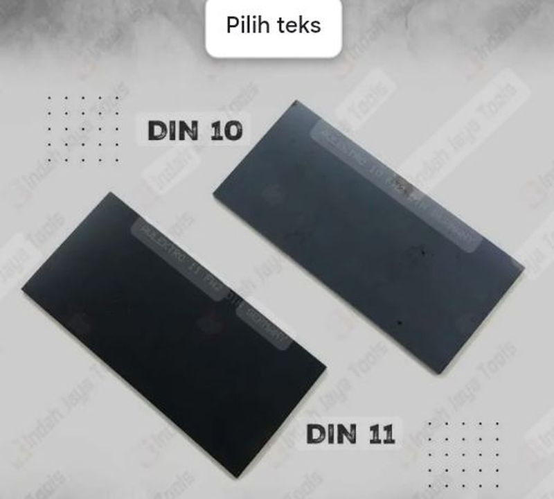 kaca las hitam - Din 10