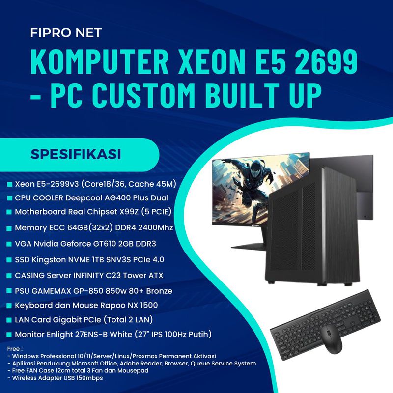 Komputer XEON E5 2699 - PC CUSTOM BUILT UP