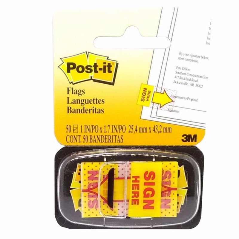 Post It Flags Sign Here 3M
