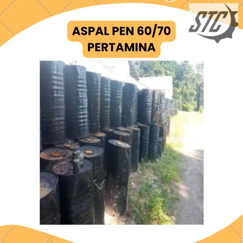 ASPAL DRUM PEN 60/70 PERTAMINA - KEMASAN DRUM 155 KG