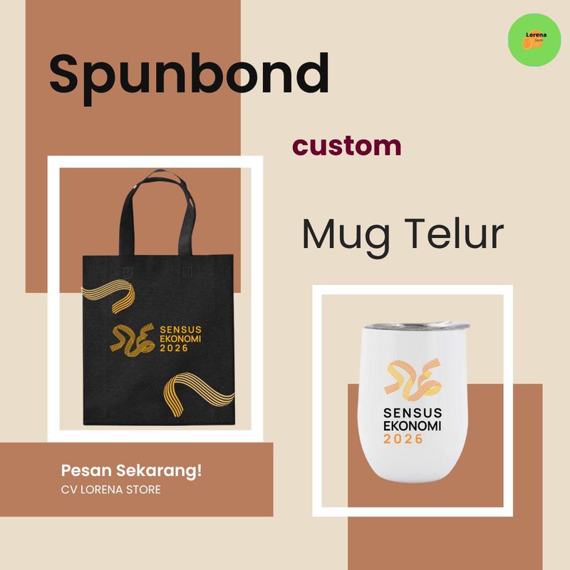 Paket Spunbond dan Mug gelas telur