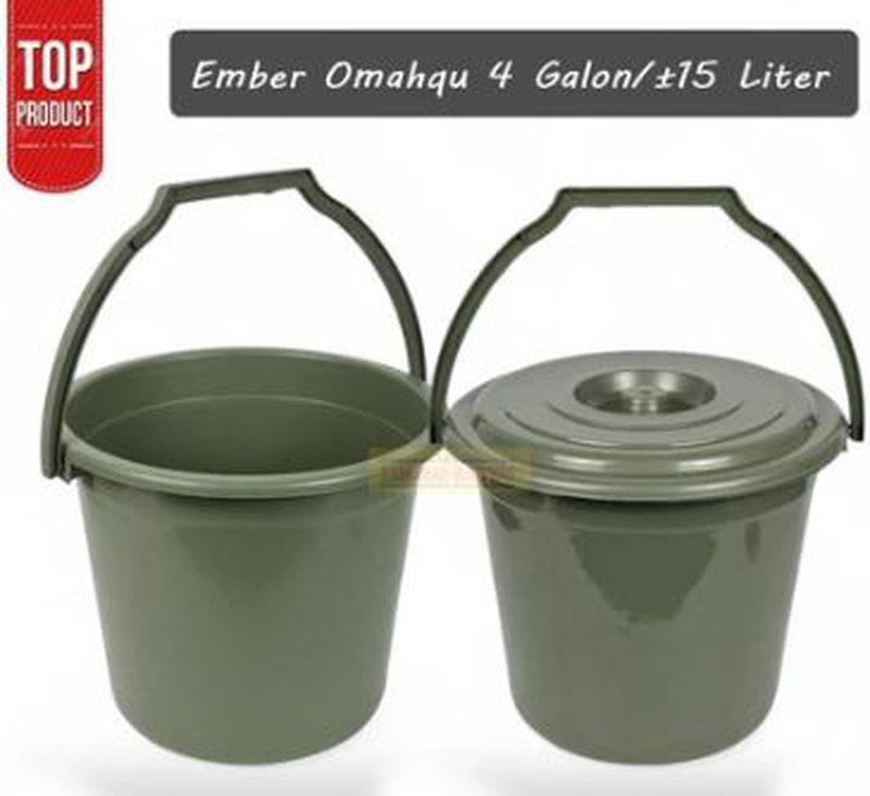 Ember Tutup -Timba Air Tutup 4 Galon/±15 Liter