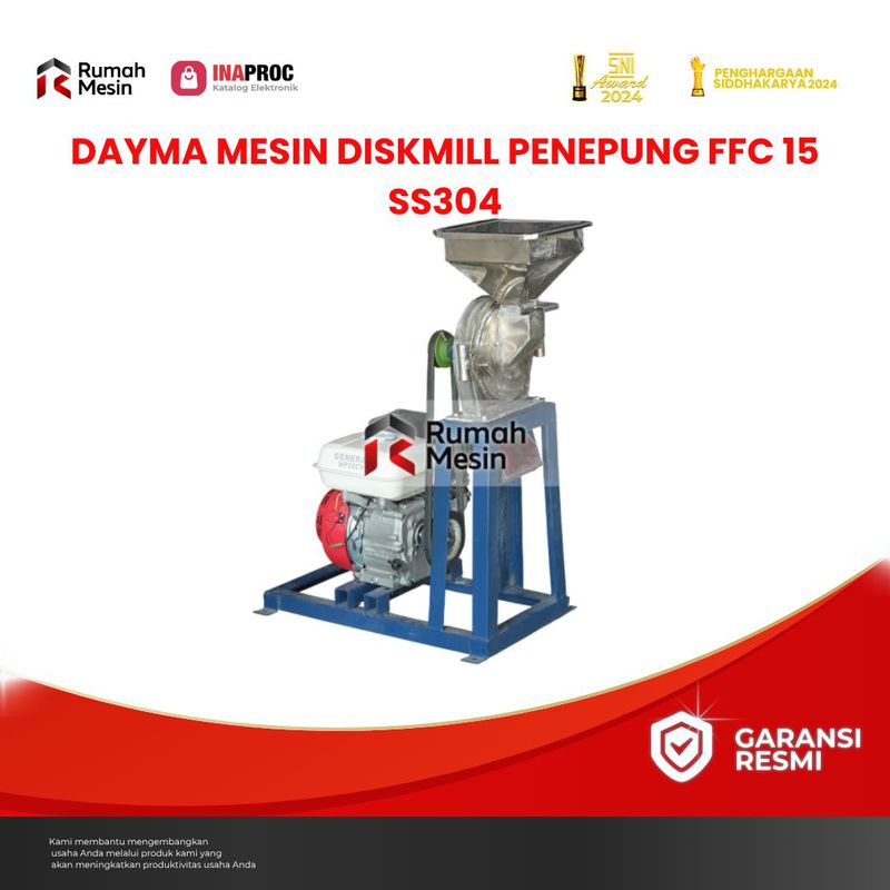 Dayma Mesin Diskmill Penepung Ffc 15 Ss304