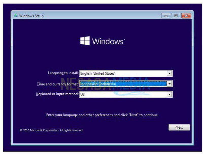 Instal Ulang Windows