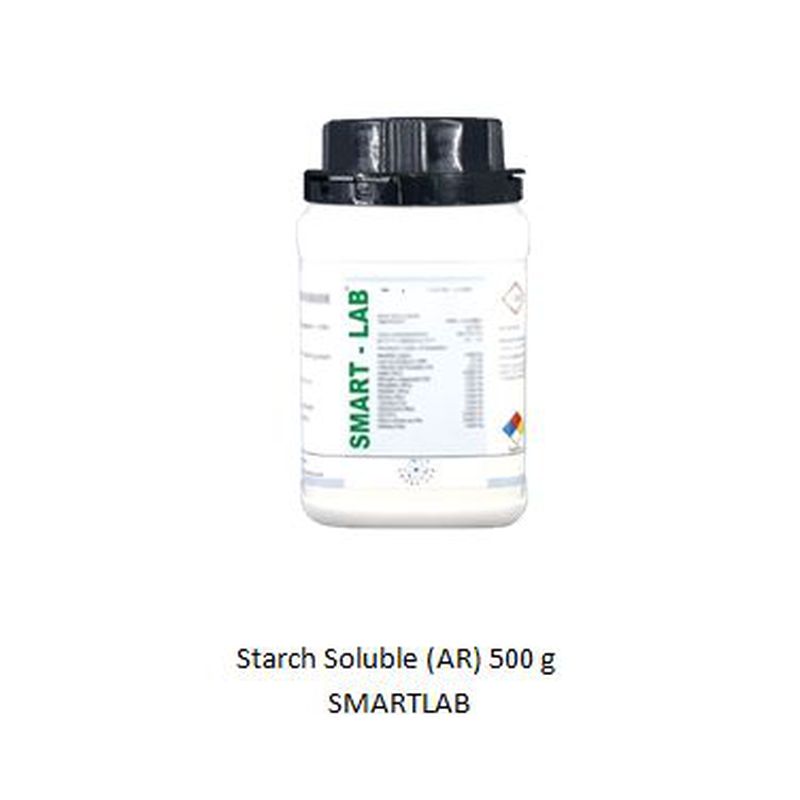 Starch Soluble (AR) (C6H10O5)n 500 gram - SMARTLAB A-2089 - 1000 Gram