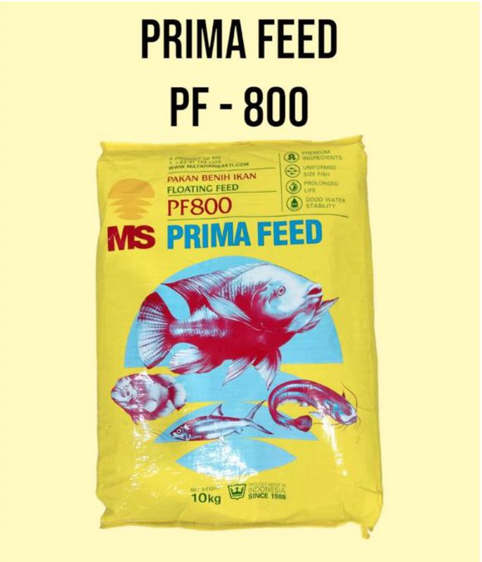 pakan benih ikan ( ms prima feed pf 800 )