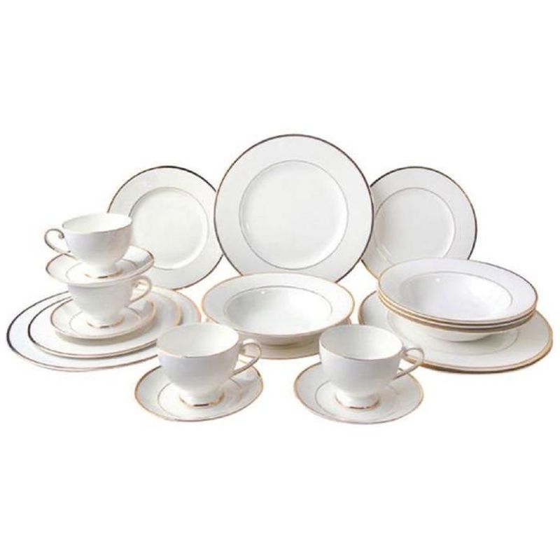 Cameo Gold or Platinum Dinner Set 20pcs Dining Saint James Tableware ...