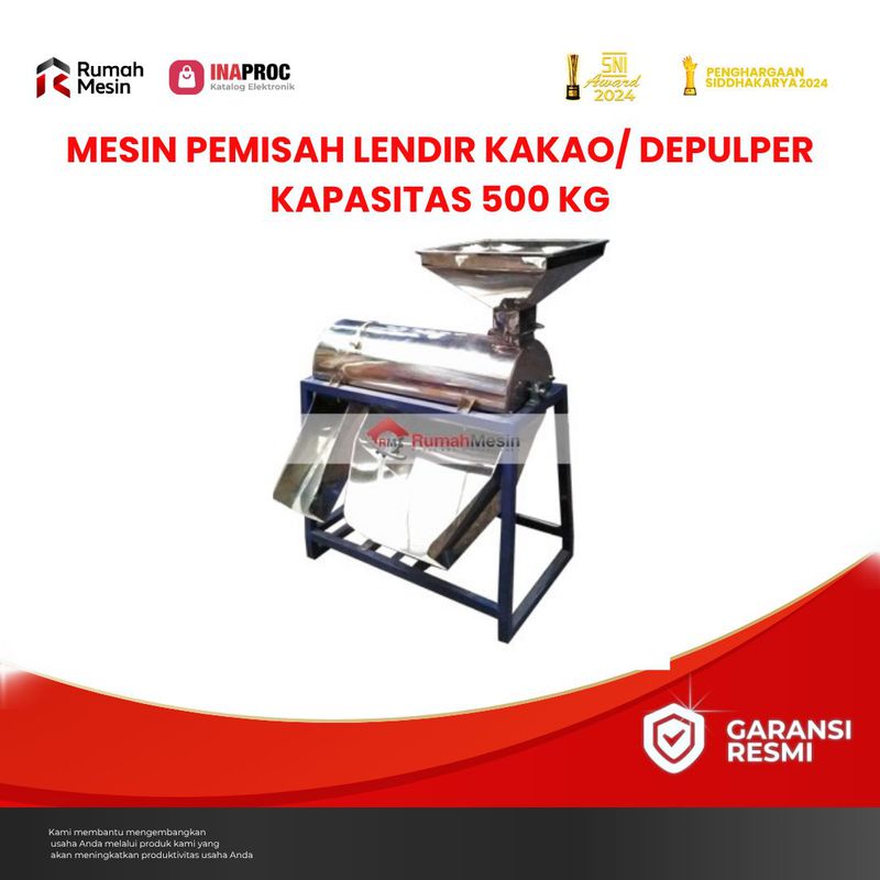 Mesin Pemisah Lendir Kakao / Depulper Kapasitas 500kg