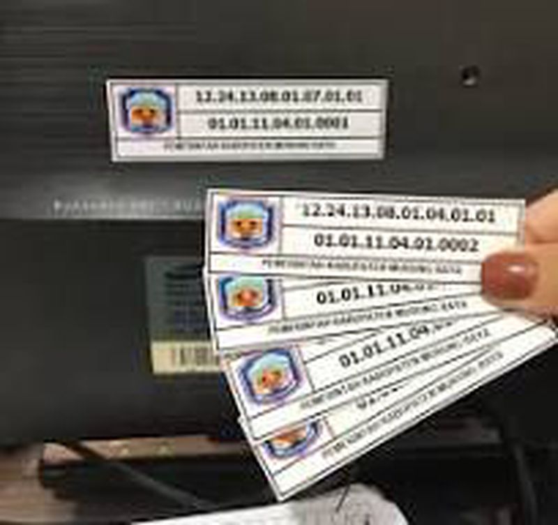 Cetak Sticker Aset - Y