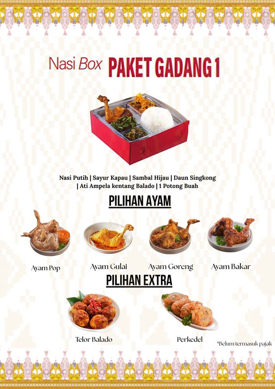 Nasi Box Padang Payakumbuah - Paket Gadang - Gadang 4