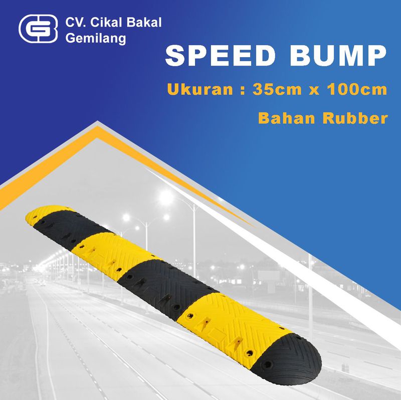 Speed Bump Karet / Polisi tidur 35 cm x 100 cm