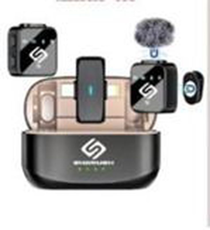 Shorush H58 Dual Wireless Microphone Clip On 2-In-1 Mic Magnetic ...