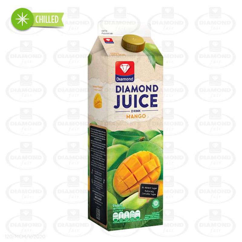 DIAMOND JUICE UNSWEET 946 ml - Mango
