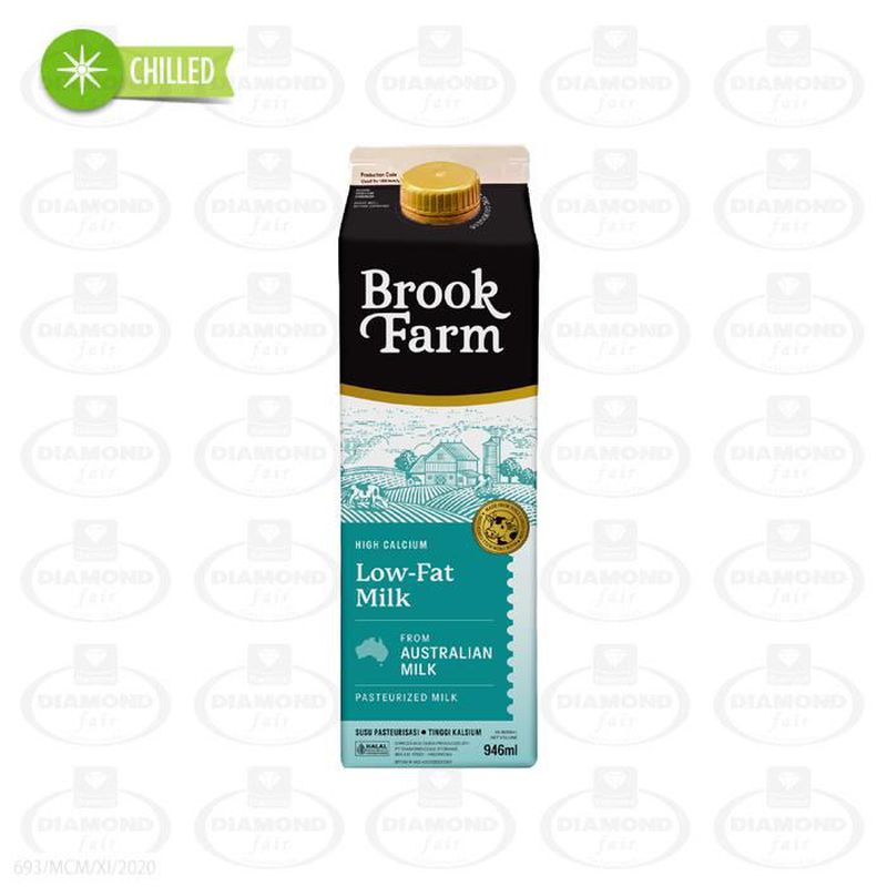 BROOKFARM FRESH MILK 946ml - Low fat