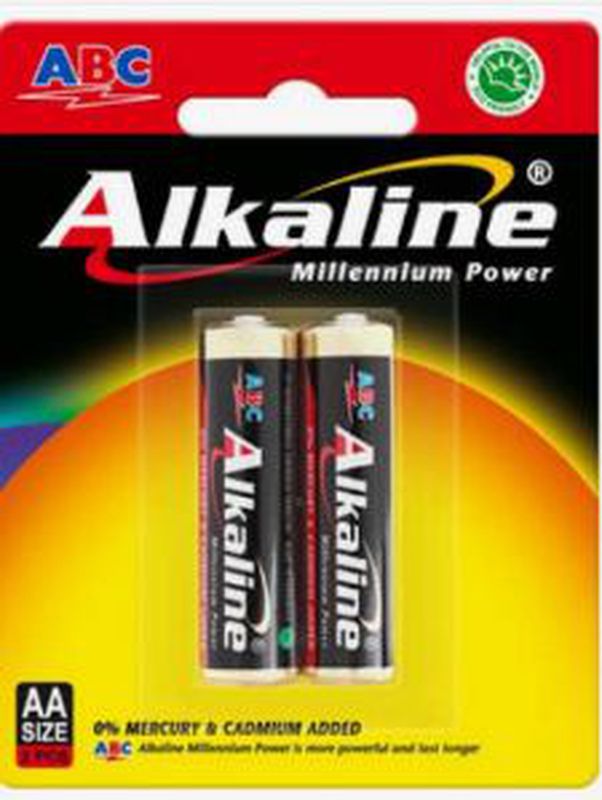Baterai ABC Alkaline AA - Isi : 2 buah