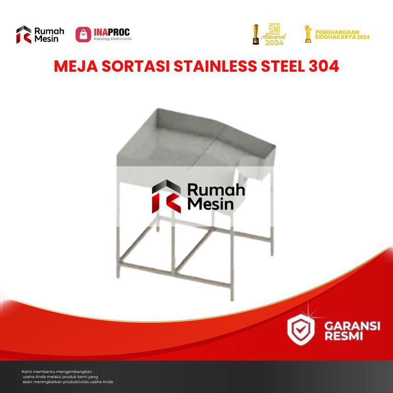 Meja Sortasi Stainless Steel 304