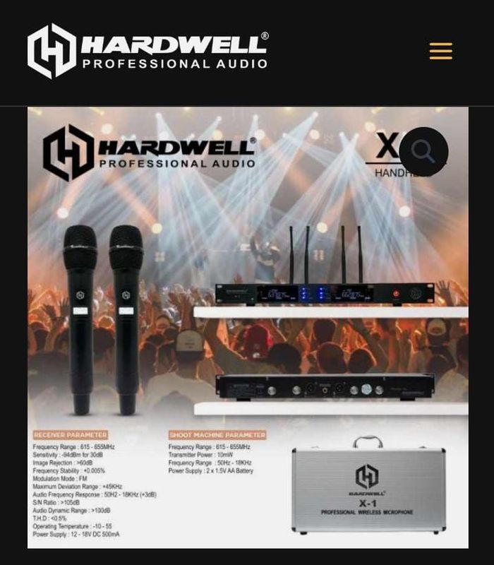 Mic wireless merk Hardwell X1