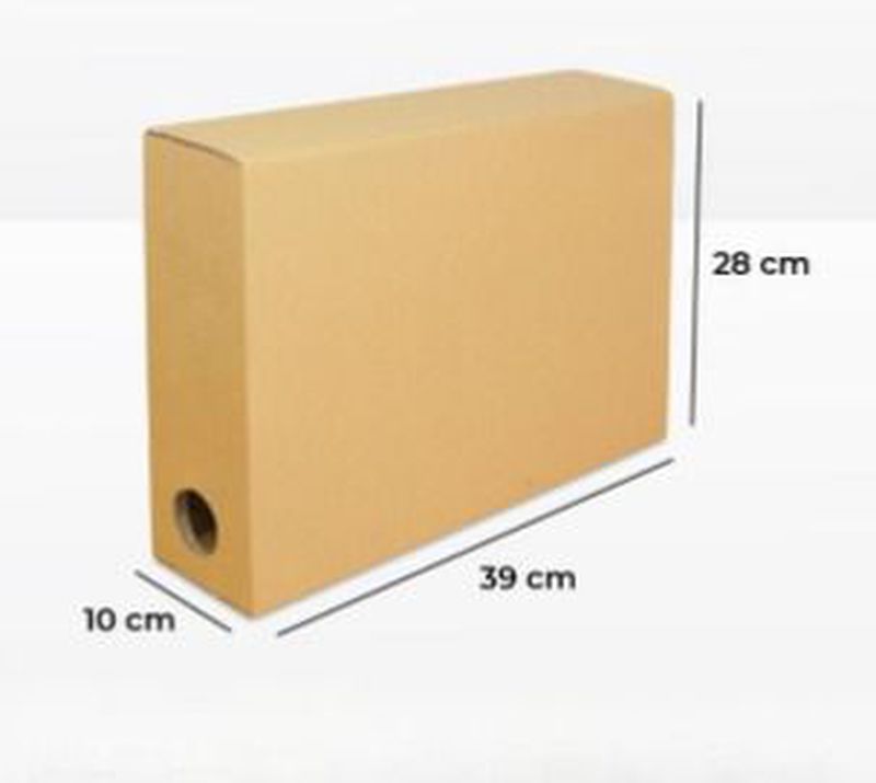 Dus File Ukuran 39x10x28cm Tempat Packing Dokumen Arsip - coklat polos