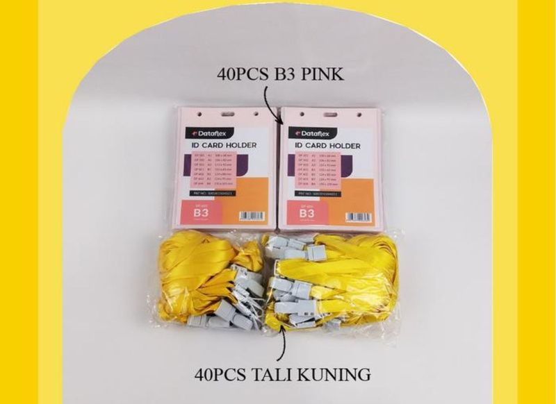 id card B3 + tali kuning