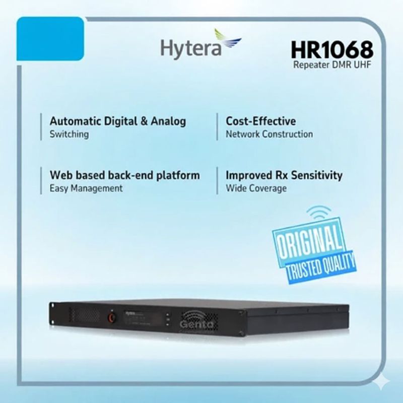 Repeater Hytera HR 1068 Analog Digital VHF 50 W VHF 136-174 Mhz