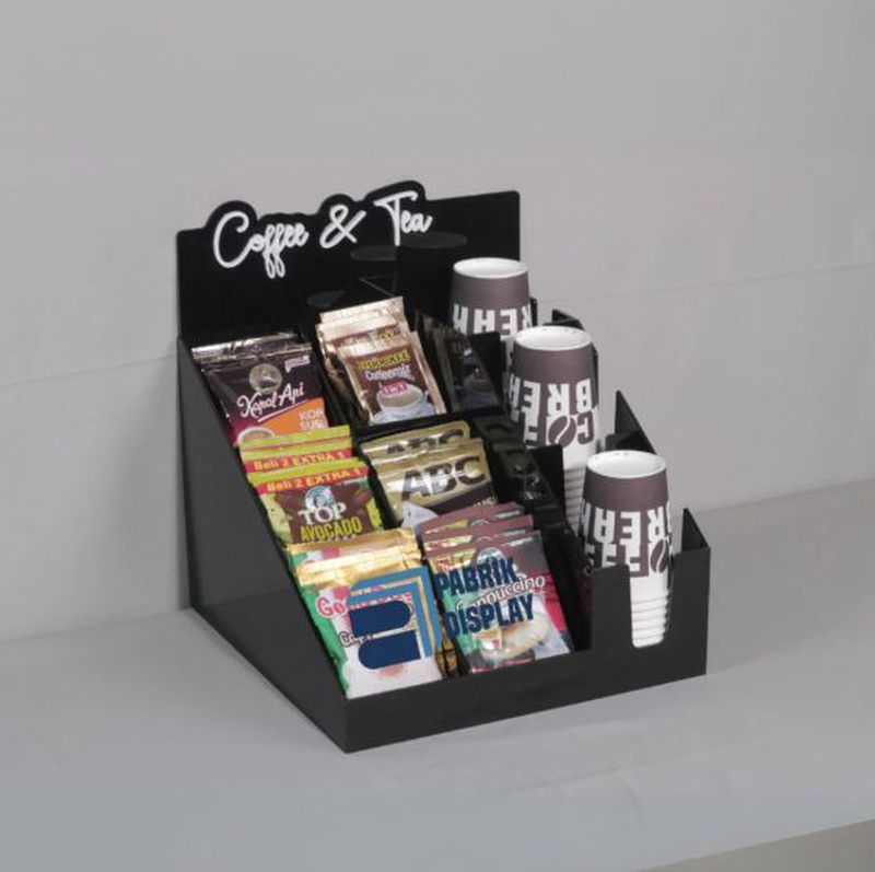 Rak Kopi Tray Akrilik