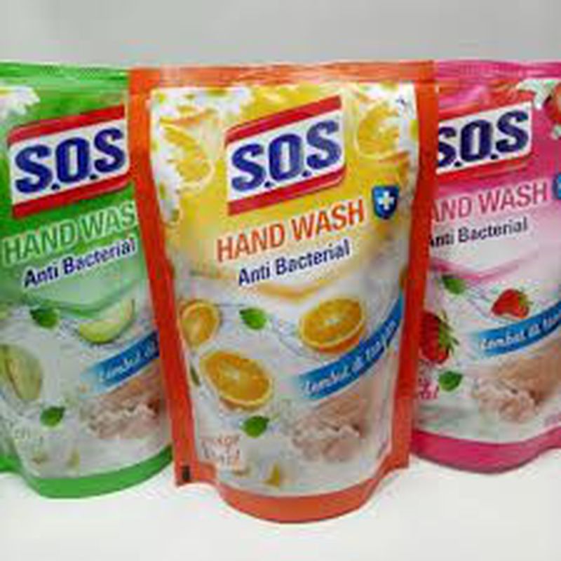Sabun Cuci Tangan Anti Bakteri 300ml Merk SOS