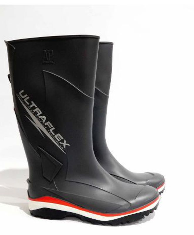 AP ULTRAFLEX 39-43 GREY - SEPATU BOOT SAFETY KARET - AP BOOTS