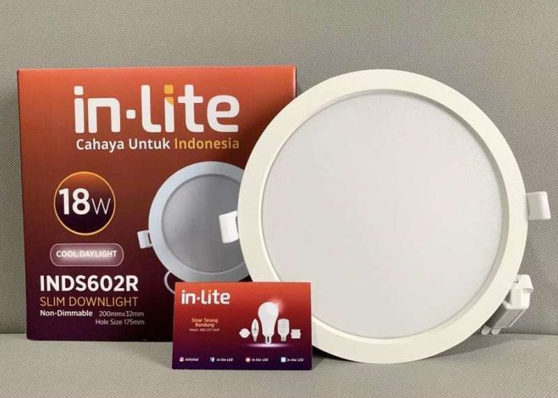 LAMPU LED PLAFON INLITE SLIM DOWNLIGHT 18 WATT
