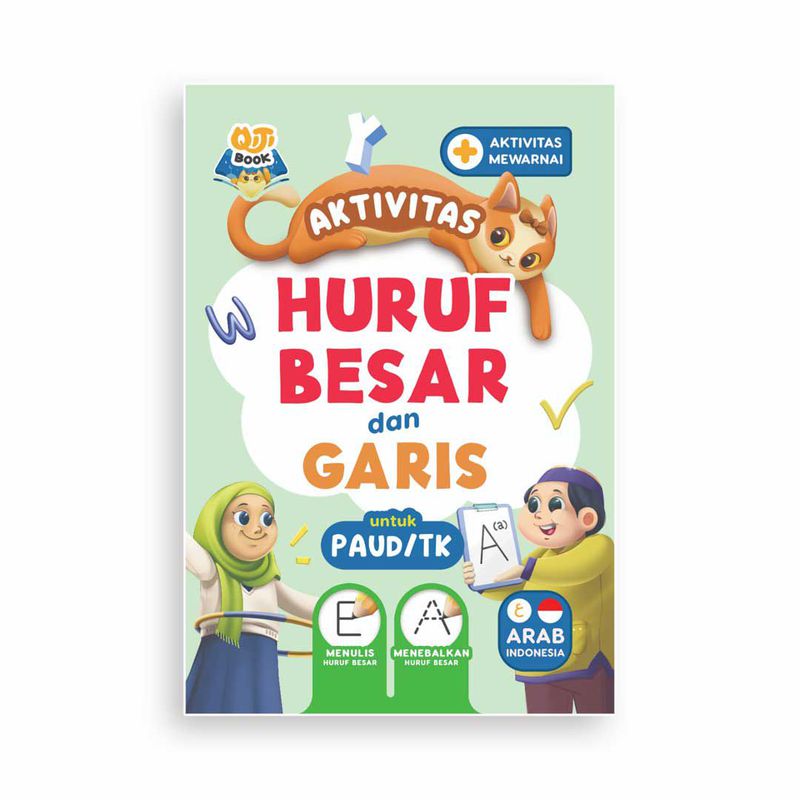 QITI BOOK AKTIVITAS ANGKA HURUF BESAR DAN GARIS