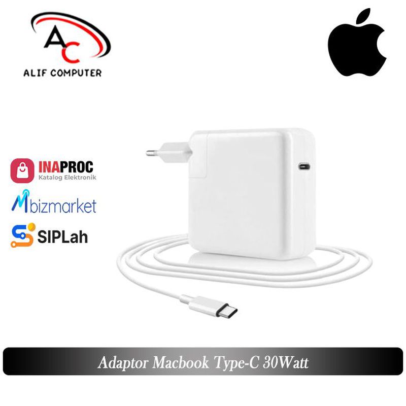 Adaptor Macbook Type-C 30 Watt