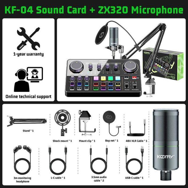Mic Koorfly KF-04 Set Soundcard