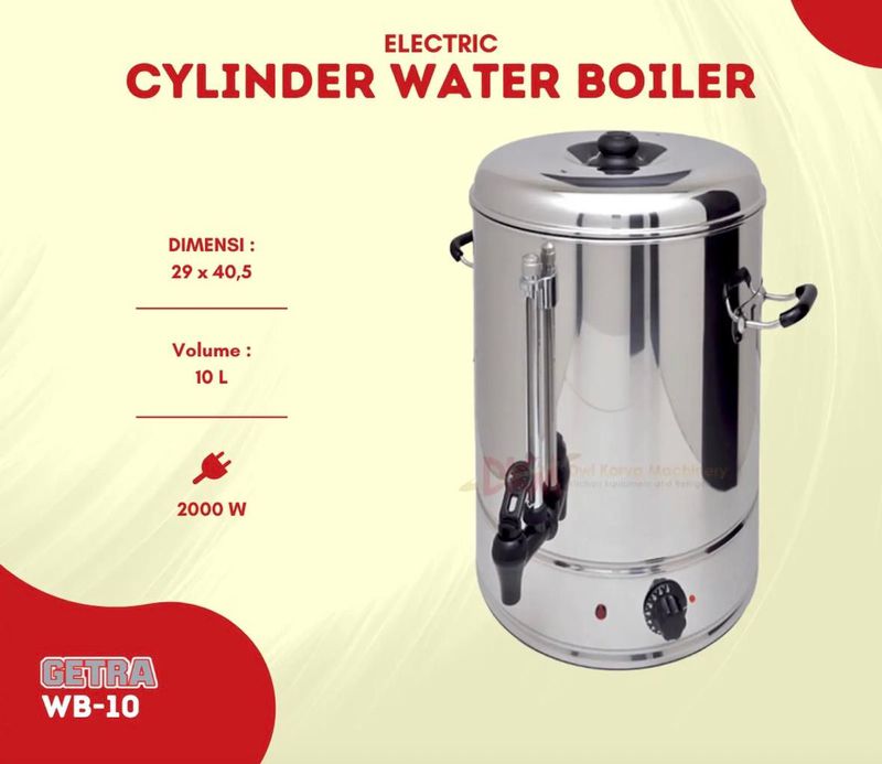 Cylinder Water Boiler 10 Liter