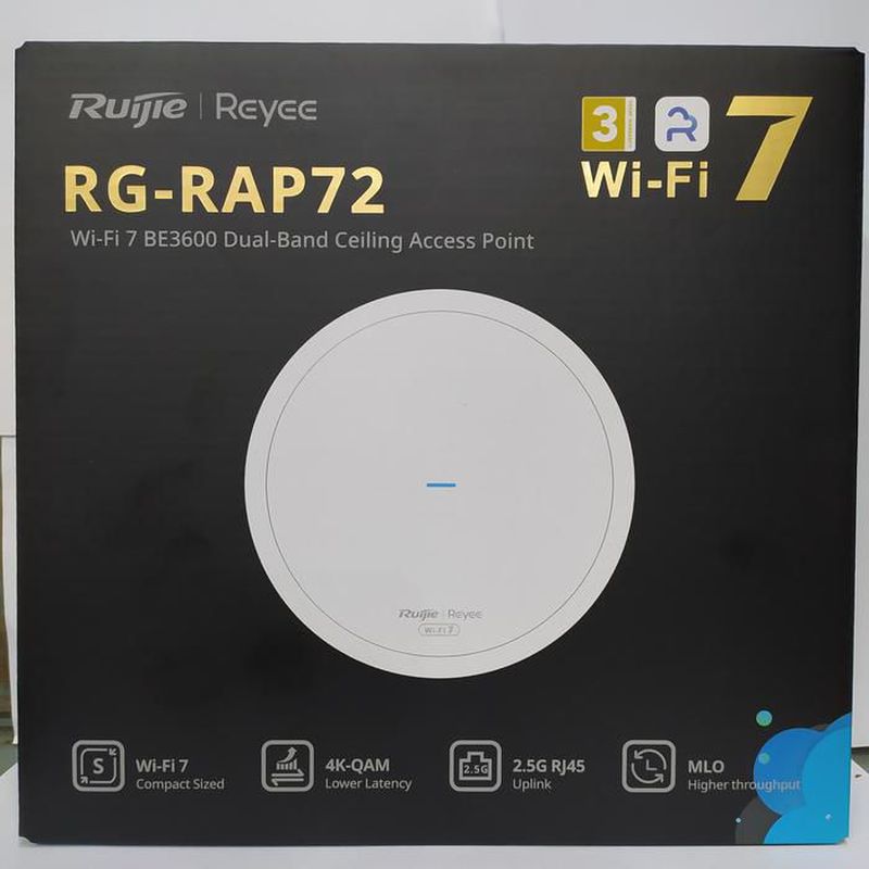 Ruijie RG-RAP72 , Reyee Wireless Wi-Fi 7 BE3600 Ceiling-Mount Access Point