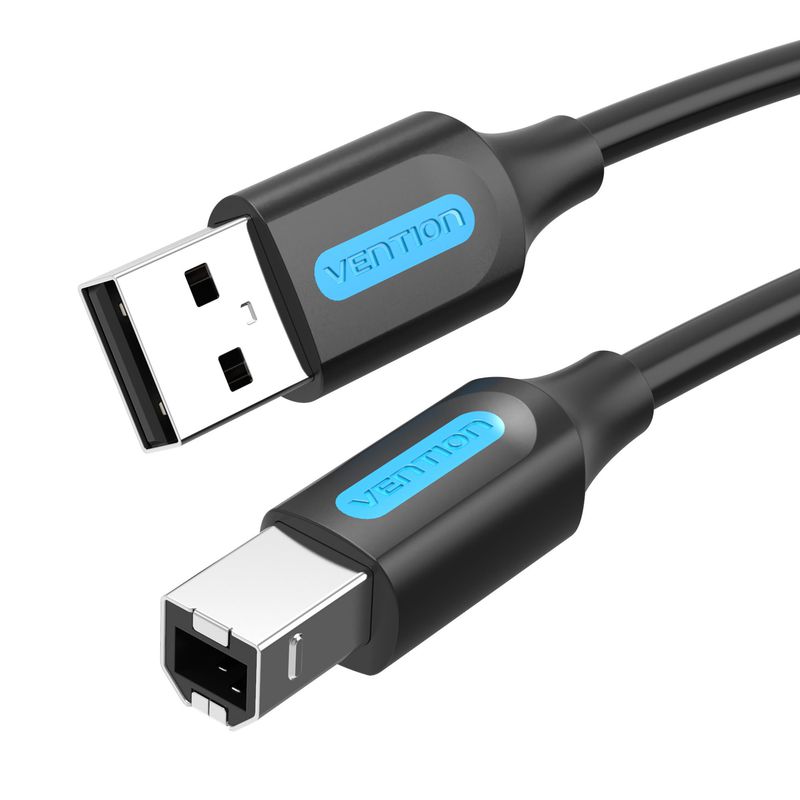 VENTION USB 2.0 A Male to B Male Cable Printer USB 0.5M Black PVC Type ...