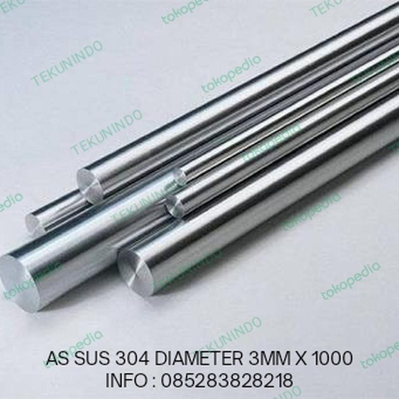 AS SUS 304 Diameter 3mm | As besi stainless per 1 meter
