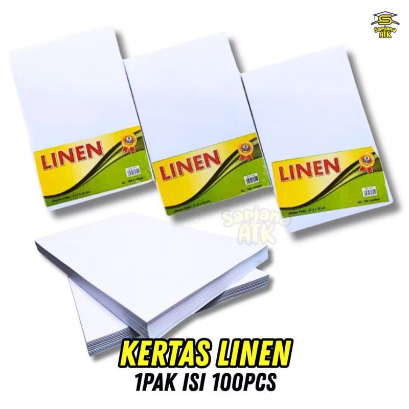 KERTAS LINEN F4