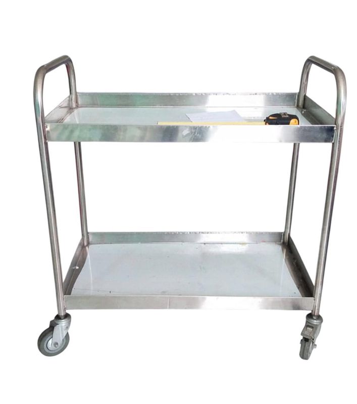 Troly 2 Tingkat Stainless Steel