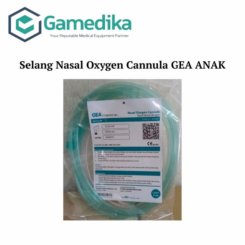 Selang Nasal Oxygen Cannula GEA ANAK