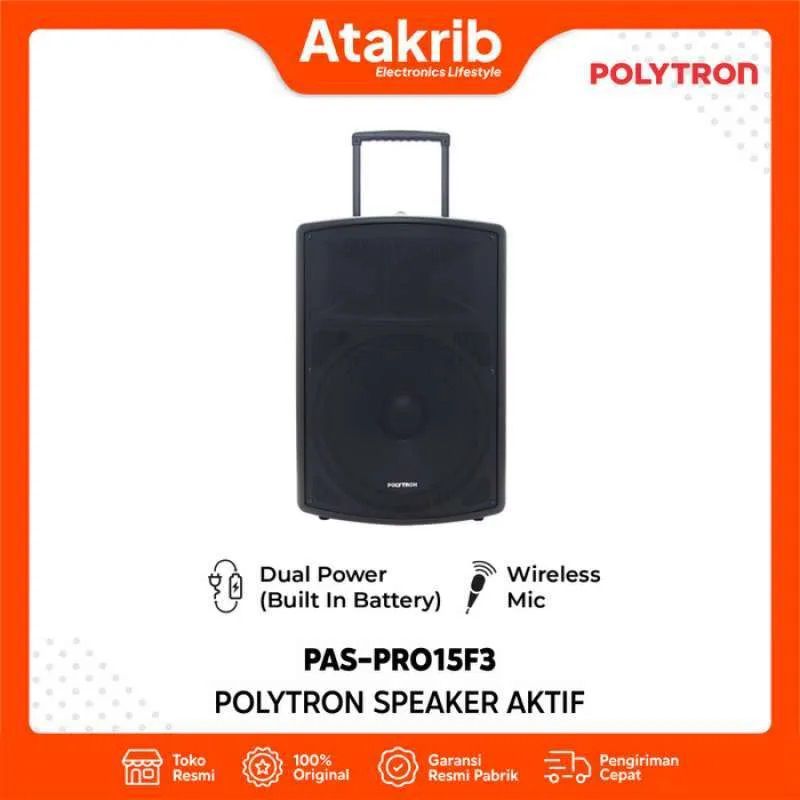 SPEAKER PORTABLE MEREK POLYTRON, TYPE PAS-PRO15F3