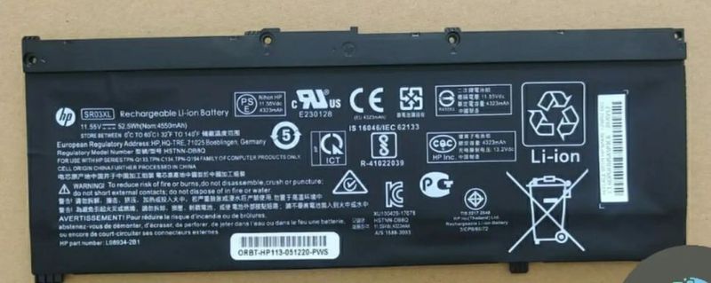 BATERAI HP 15CX SR03XL