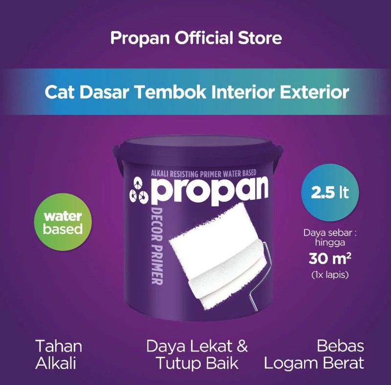 Cat Dasar Tembok Propan Decor Alkali Resisting Primer AR–300 (WB)
