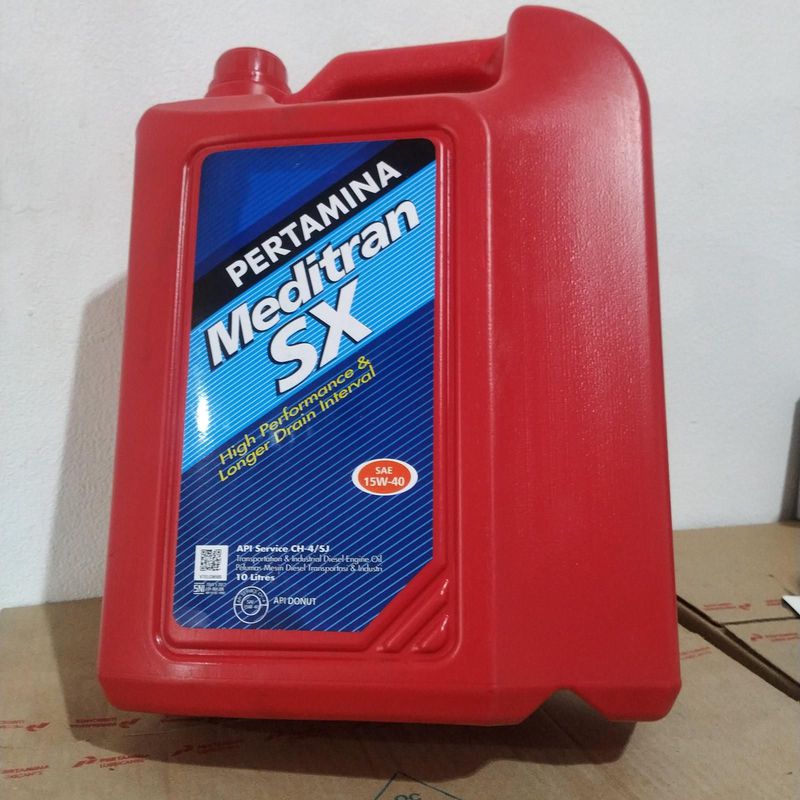 OLI PERTAMINA MEDITRAN SX SAE 15W-40 KEMASAN 10L