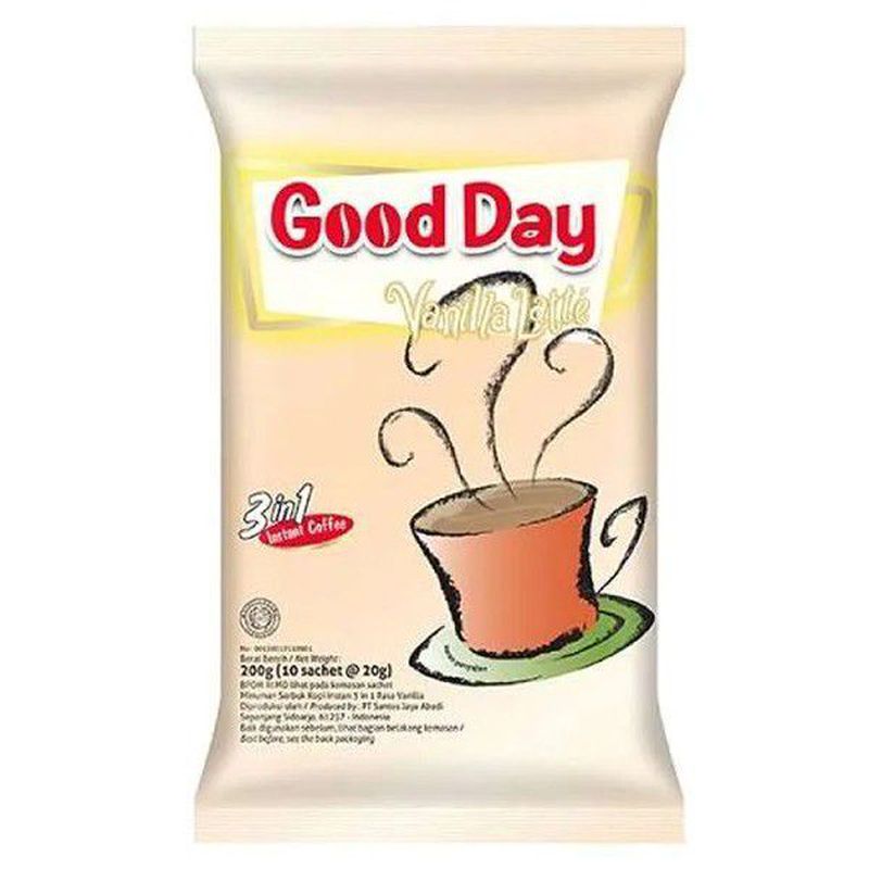 GOOD DAY Vanilla Latte, Moccachino, all Variant ISI 10 SACHET / JAVA BUMI KAYA