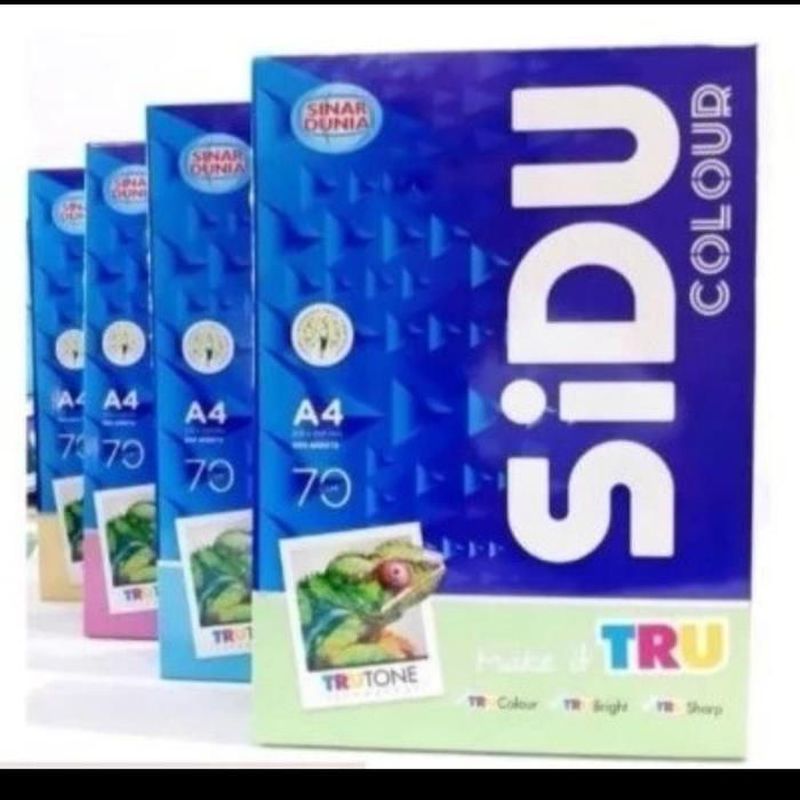 kertas HVS warna sidu ukuran A4 70 gram - Pink