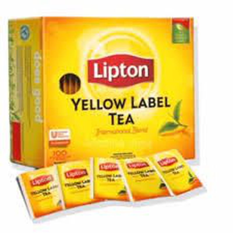 Teh Lipton Yellow Label 1 Box ( Isi 100 Bag )