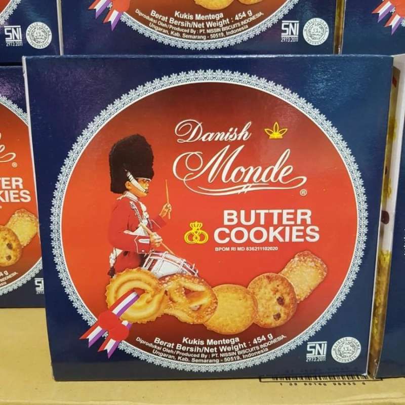 Monde Butter Cookies-Biskuit Monde Kaleng 454gr