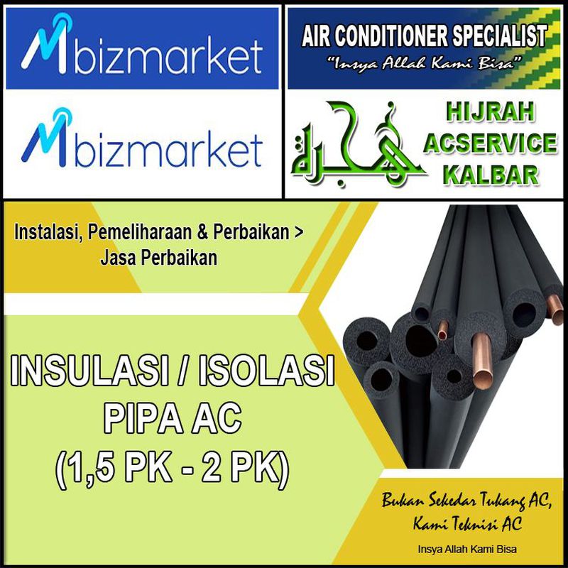 Inslulasi / Isolasi Pipa AC 1,5 PK - 2 PK - 11 Meter