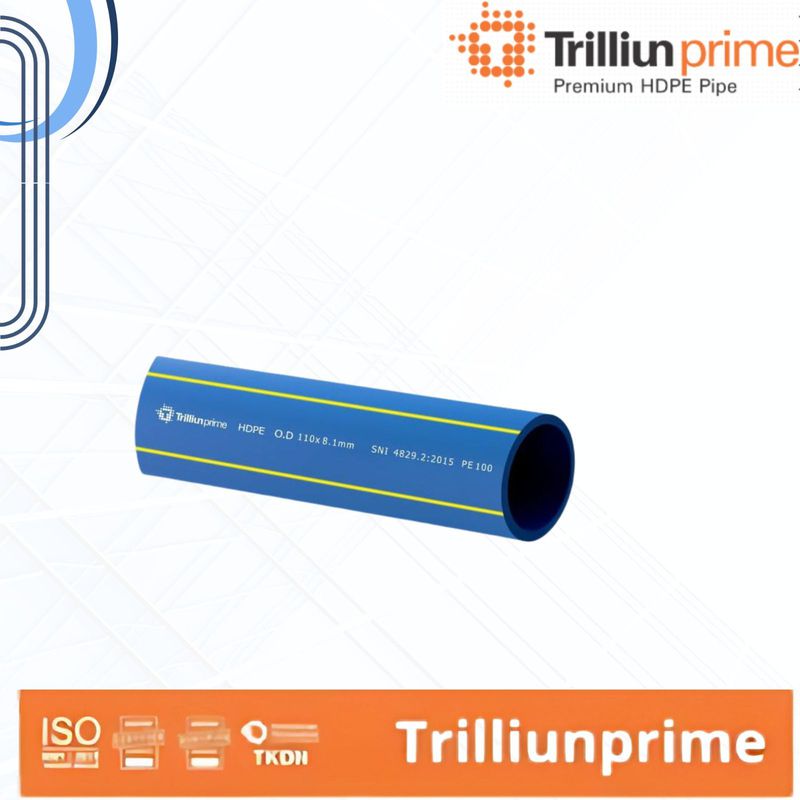 Pipa HDPE PE 100 Trilliun Prime PN10 6 inch (OD 160)