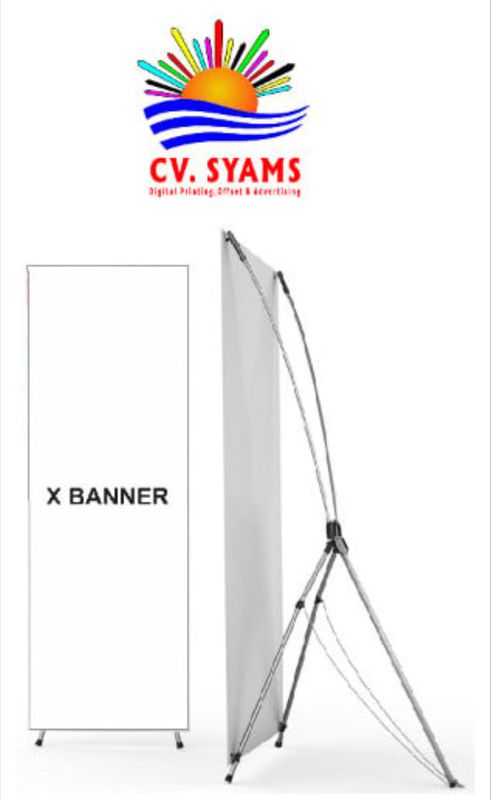 X banner + tiang