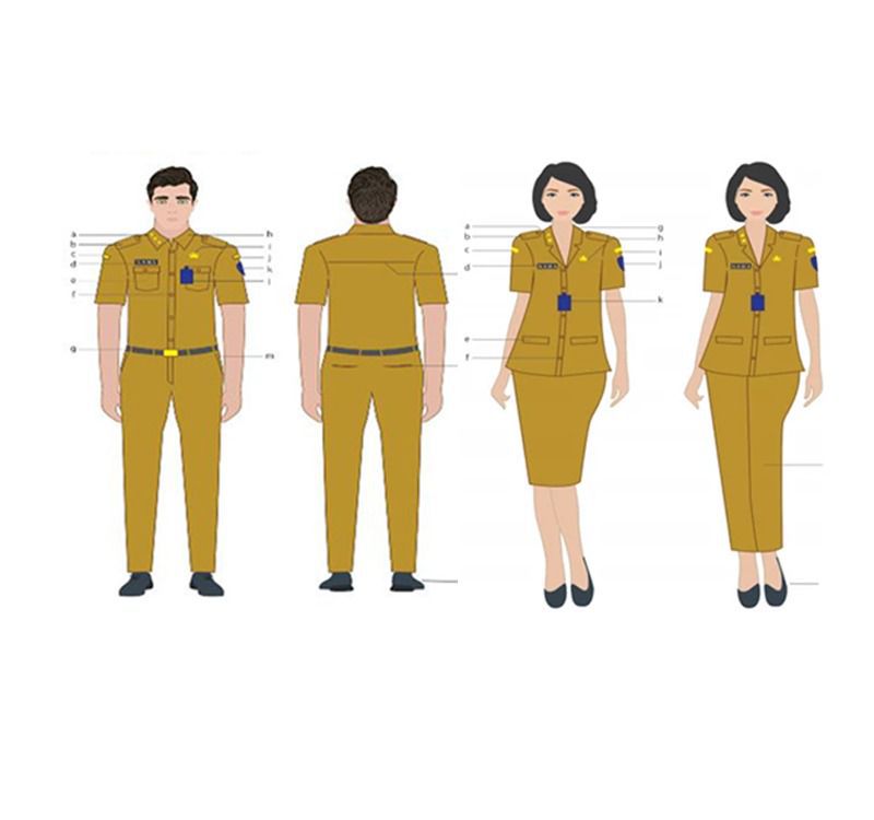 stelan pdh khaki resmi